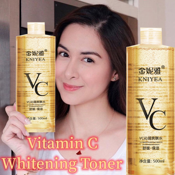 Vitamin C Toner Hydrating Moisturizing Refreshing Shrinking Pores VC Face Tonic Whitening ...