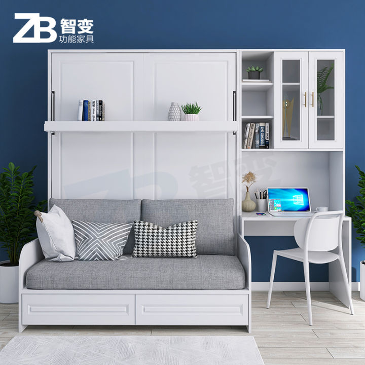 Intelligent hidden bed with sofa wardrobe multifunctional with storage ...