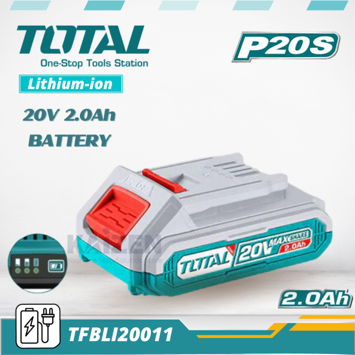 TOTAL TFBLI20011 P20S 20V Li-ion Battery Pack 2.0Ah | Lazada