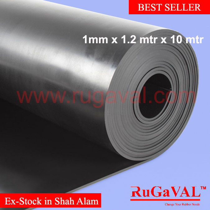 EPDM Rubber Sheet I Size:1mm(Thk)x1.2mtr(Width)x10mtr(L) I Rubber Sheet ...