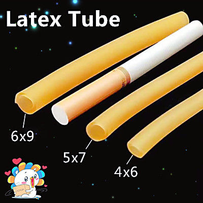 1M Natural Latex Tube Outdoor Tools Elastic Latex Rubber Hose Yellow ...