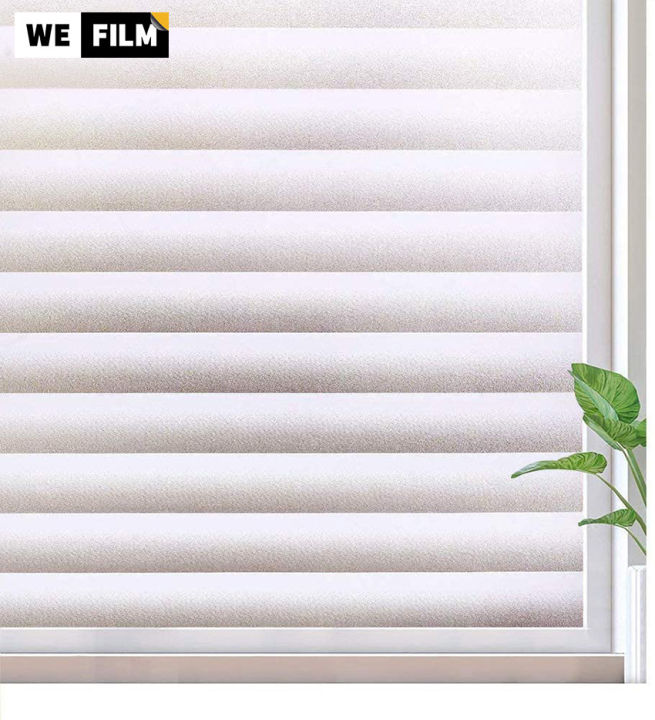 WEFILM Wallpaper Glass sticker Blinds Frosted Window Stickers No Glue ...