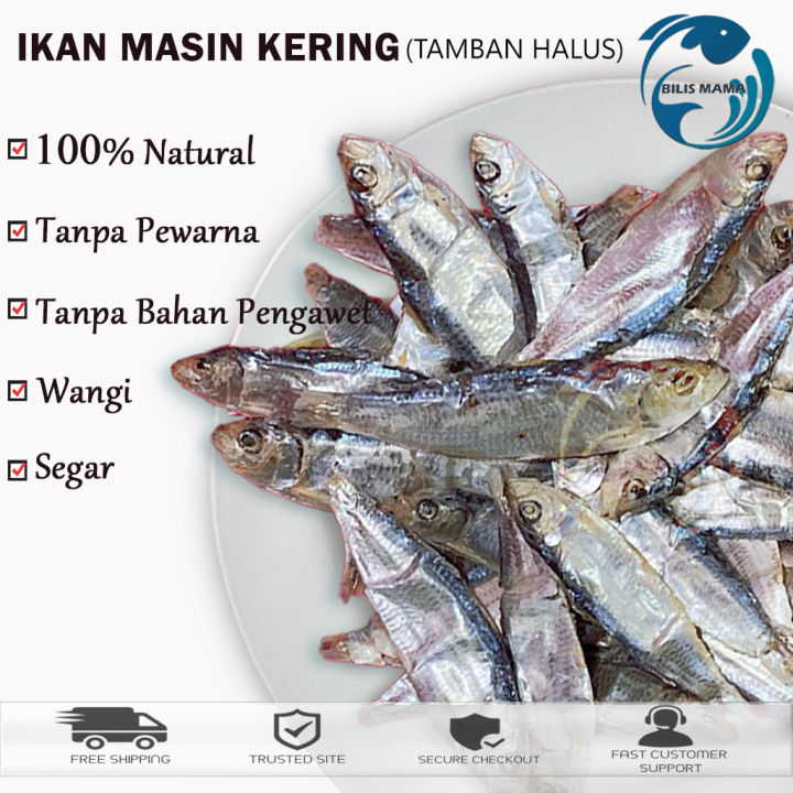 1kg Ikan Tamban Ikan Masin Kering Ikan Bilis Tamban Kasar trengganu ...