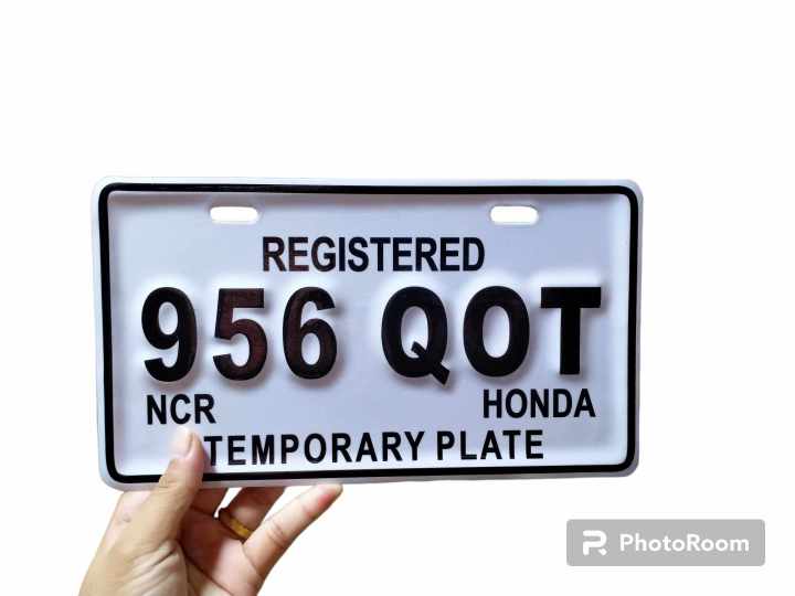 TEMPORARY PLATE FOR MOTORCYCLE NEW LTO MEMORANDUM | Lazada PH