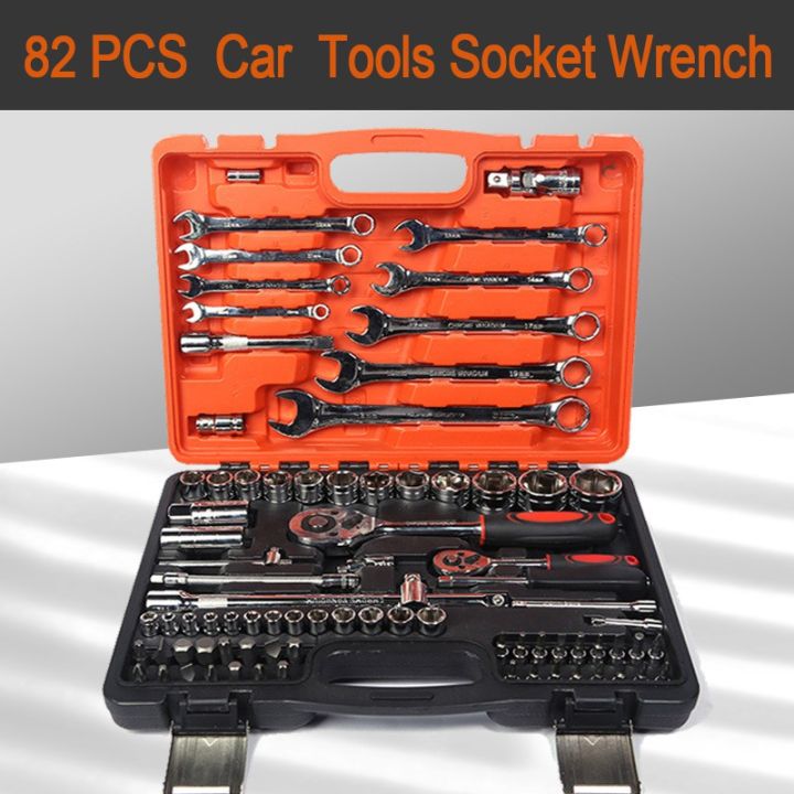 NEXA 82 PCS Tools Socket Wrench Set Car Tools Set Torque Wrench Tool Box Set Wrench Tools Set ...