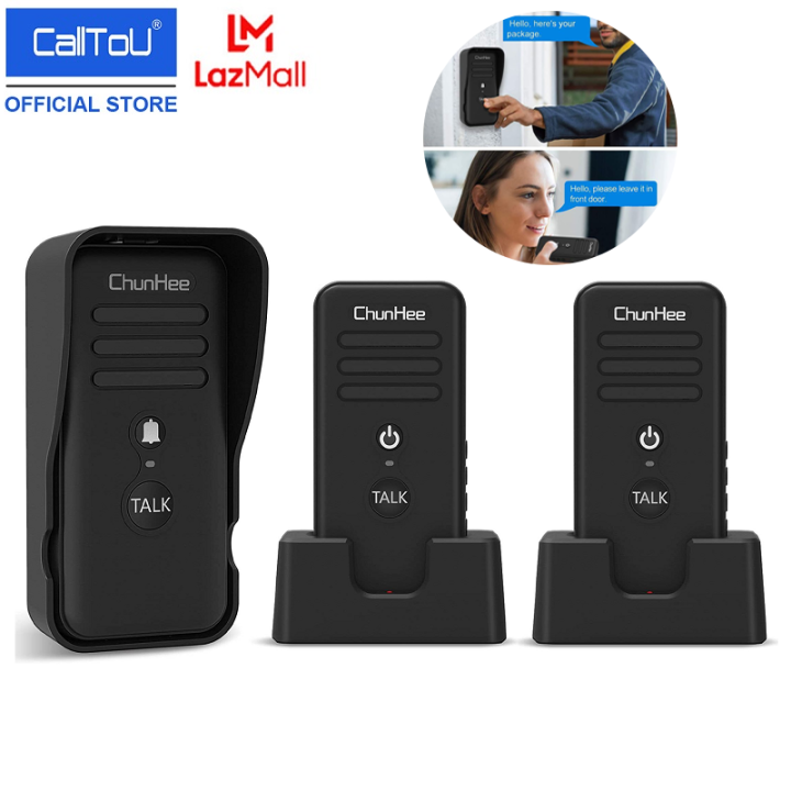 Chunhee HI03 Wireless Intercom Doorbell - Ultra-long Distance ...