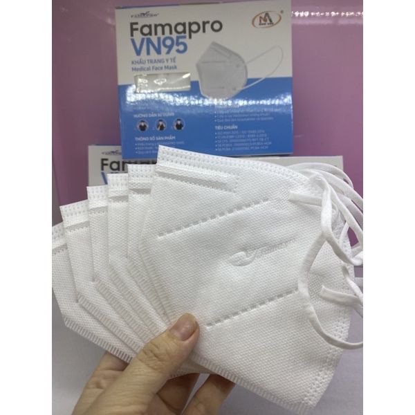 Hộp 10 Khẩu trang 3D kháng khuẩn VN95 Famapro Chuẩn N95 | Lazada.vn