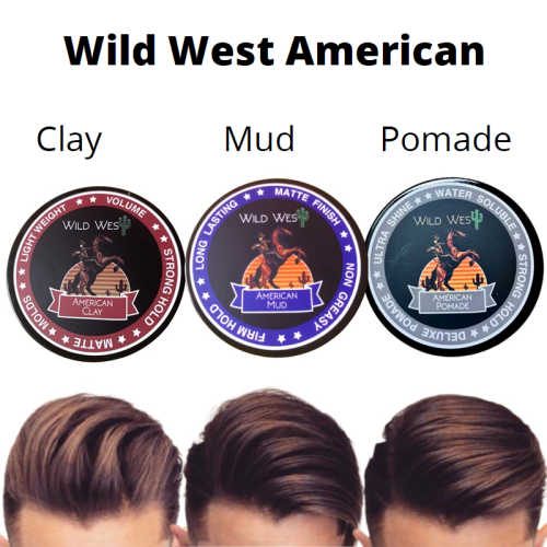 Wild West American Hair Styling Pomade Mud Clay 100ml | Lazada