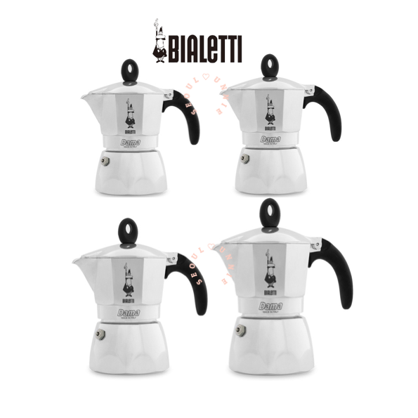 Bialetti Moka Express Dama 4 Size, 1Cup & 2Cup & 3Cup& 6Cup, Hand Drip ...