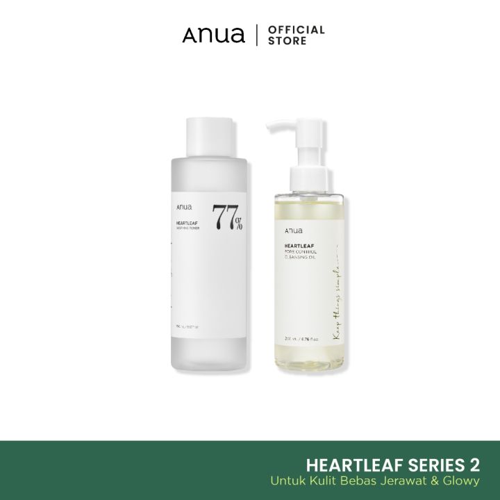 ANUA Heartleaf Series 2 (Toner 150ml + Cleansing Oil 200ml) | Lazada ...