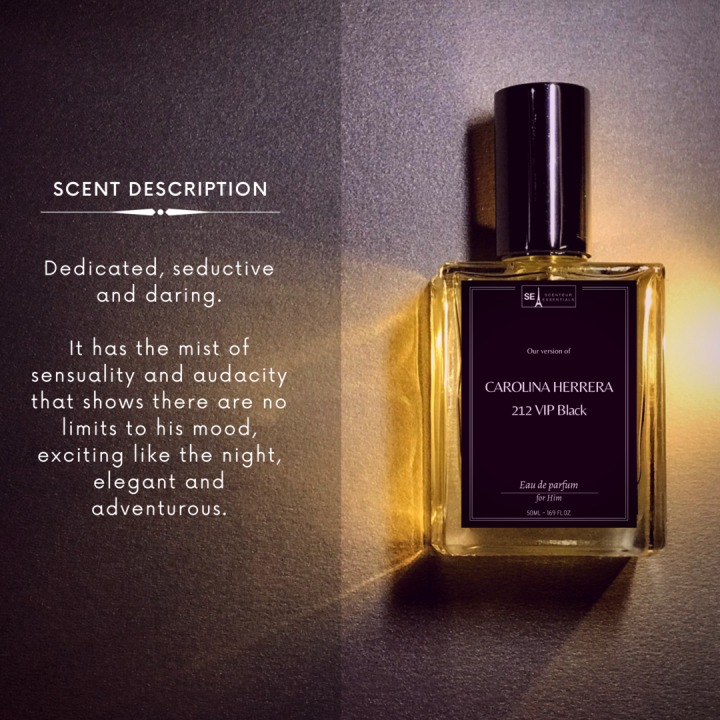 Scent 212 VIP BLACK 55ML Premium Oil based perfume for Men by SCENTEUR ...