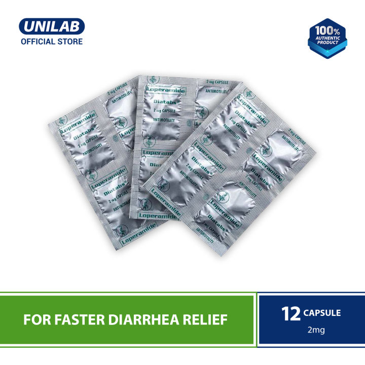 Unilab Diatabs 12s Loperamide Capsules 2 mg - Faster and Complete ...
