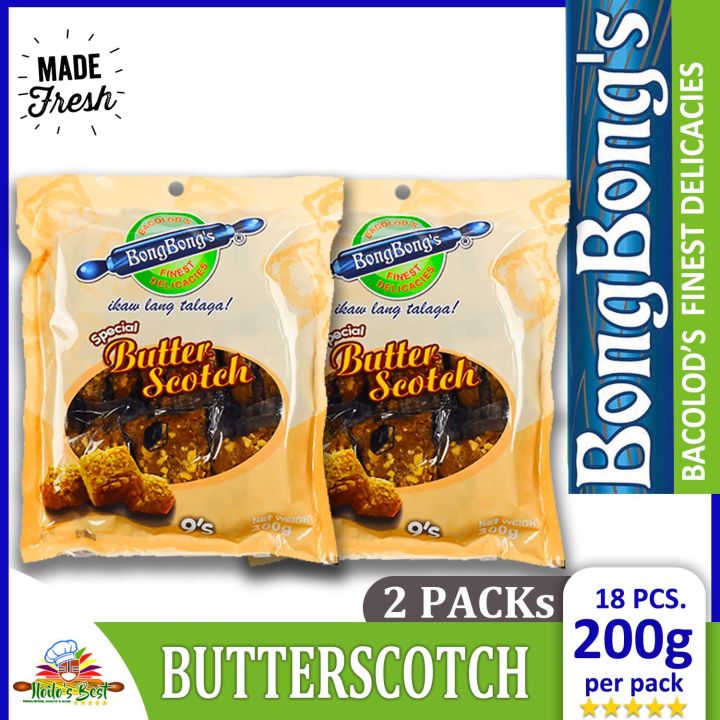 BongBong's Butterscotch 2 Packs Bacolod Pasalubong Products Cookies ...