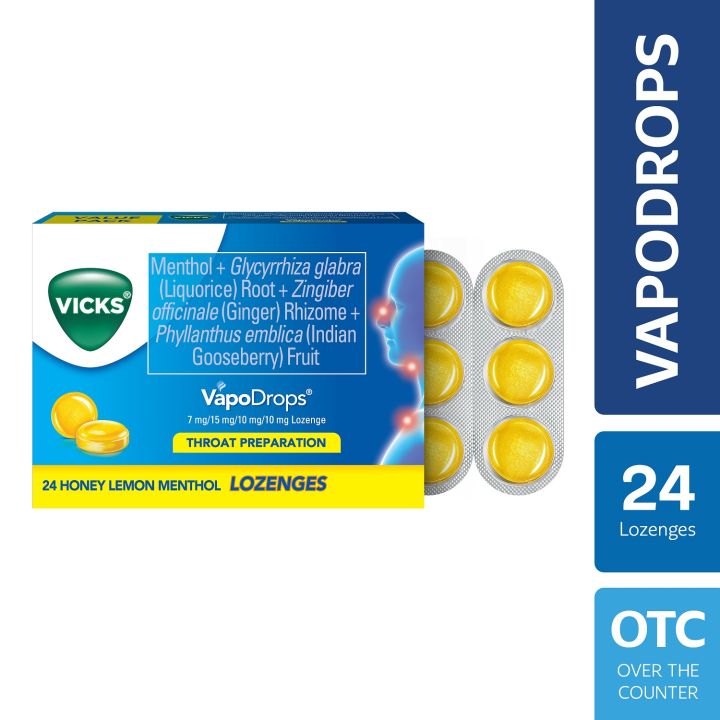 VICKS VapoDrops Lozenges Honey Lemon 24s | Lazada PH
