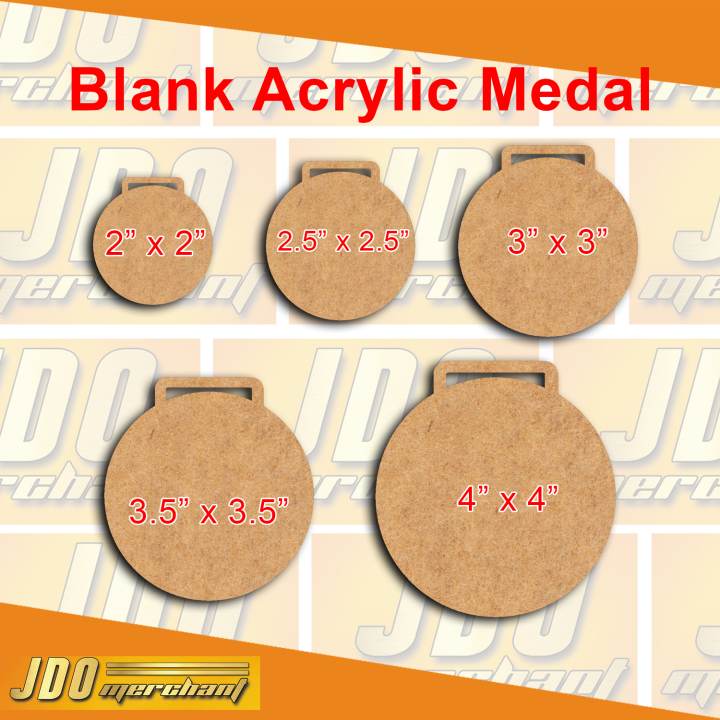 Blank Acrylic Medal 3mm Thickness | Lazada PH
