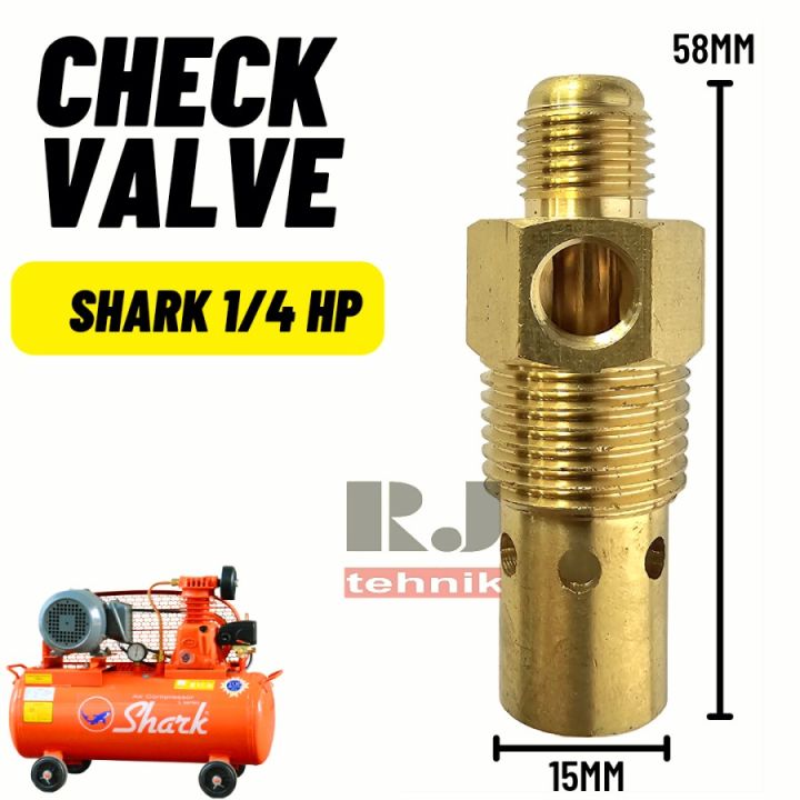 Nepel Check Valve Kompresor Shark 1/4 HP Spare Part Compressor 1/4HP ...