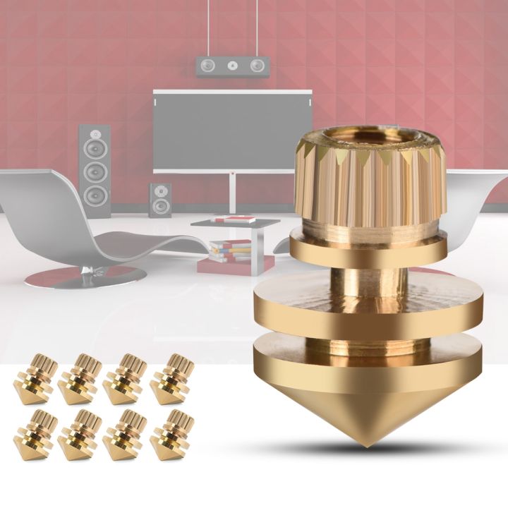 Fosa 8 Pcs Spike Copper Stand Feet Cone Base Pads Stick-on Shockproof ...