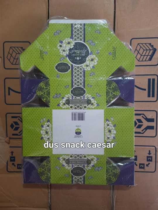 DUS SNACK CAESAR HIJAU | NATAL | BUNGA | PUTIH POLOS | FLOWER PINK ...