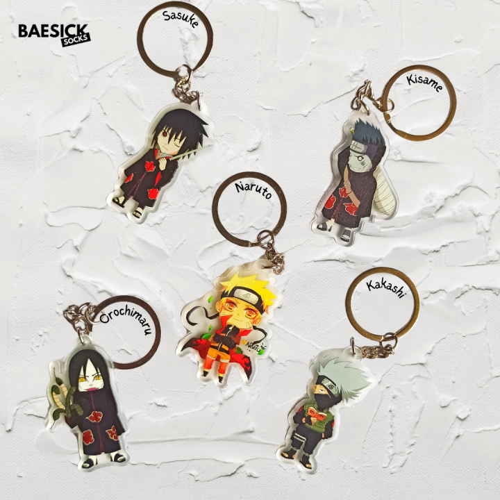 BA Naruto Acrylic Keychain Anime High Quality Metal Hook Madara, Pain ...