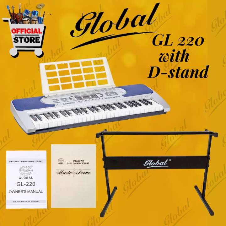 GL 220 KEYBOARD - 54 KEYS WITH FREE D - STAND | Lazada PH