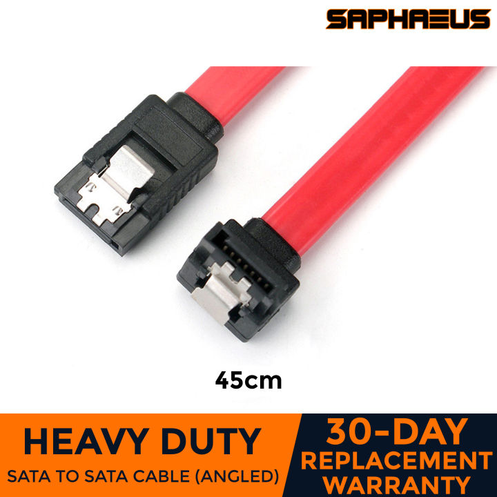 Sata Cable 2.0 Straight Right Angled 45cm | Lazada PH