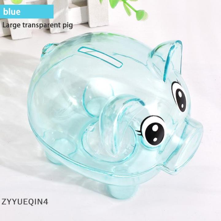 ZYYUEQIN4 Transparent Pig Toy For Gift Kids Coins Piggy Bank Props ...