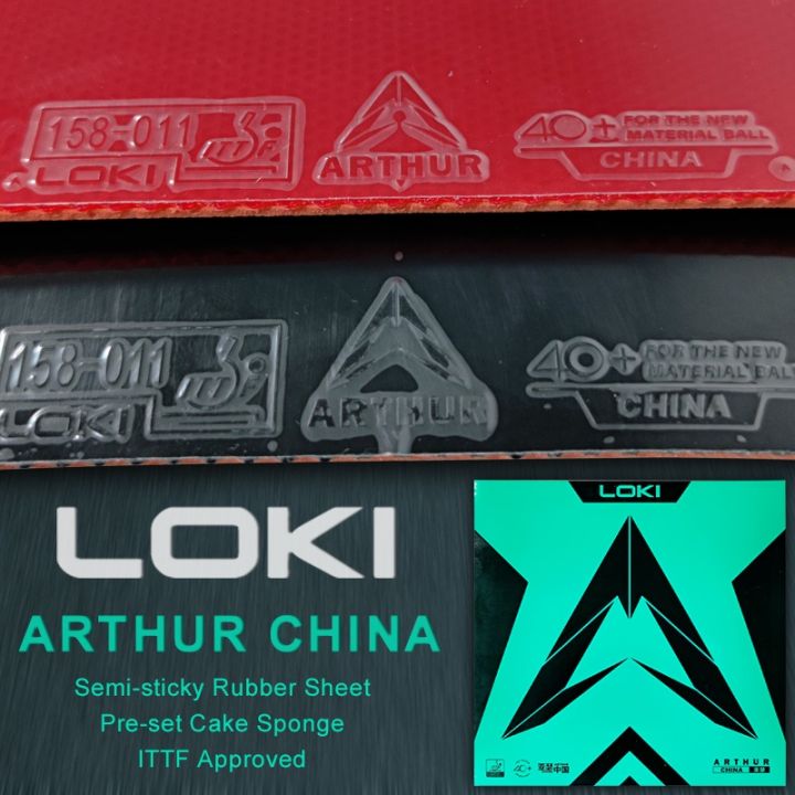 LOKI ARTHUR CHINA Table Tennis Rubber New Version Semi-sticky Ping Pong ...