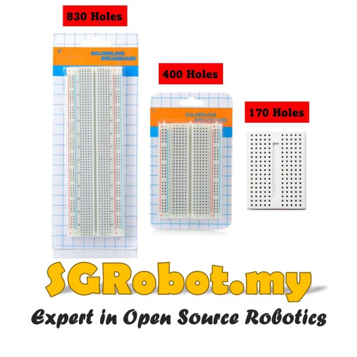 MB102 Solderless Breadboard Mini Breadboard for Arduino 170 400 830 ...