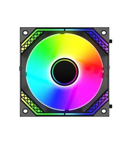 Computer Case Fan RGB Lighting Silent Cooling Fan, Circular Mirror ...
