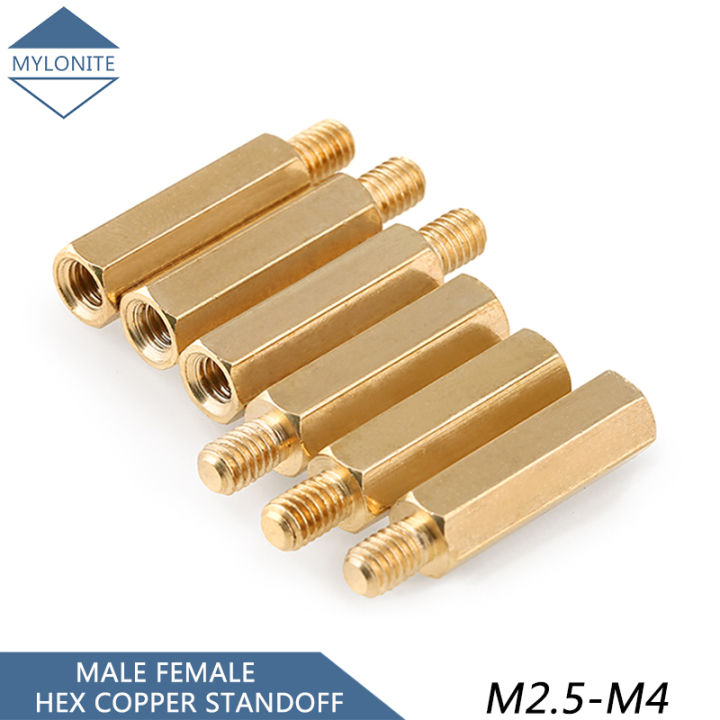 Ready Stock M2 M2.5 M3 M4 Brass Hex Nylon Standoff Spacer Male to ...