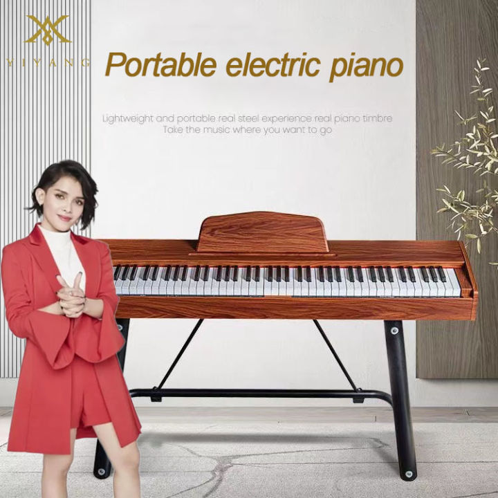 JC Intelligent electric piano 88 keys， piano keyboard for adult,English ...