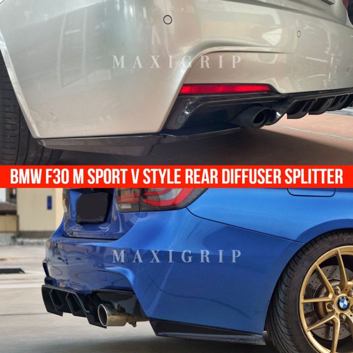 BMW F30 Rear diffuser splitter v style Mad style diffuser F30 ...
