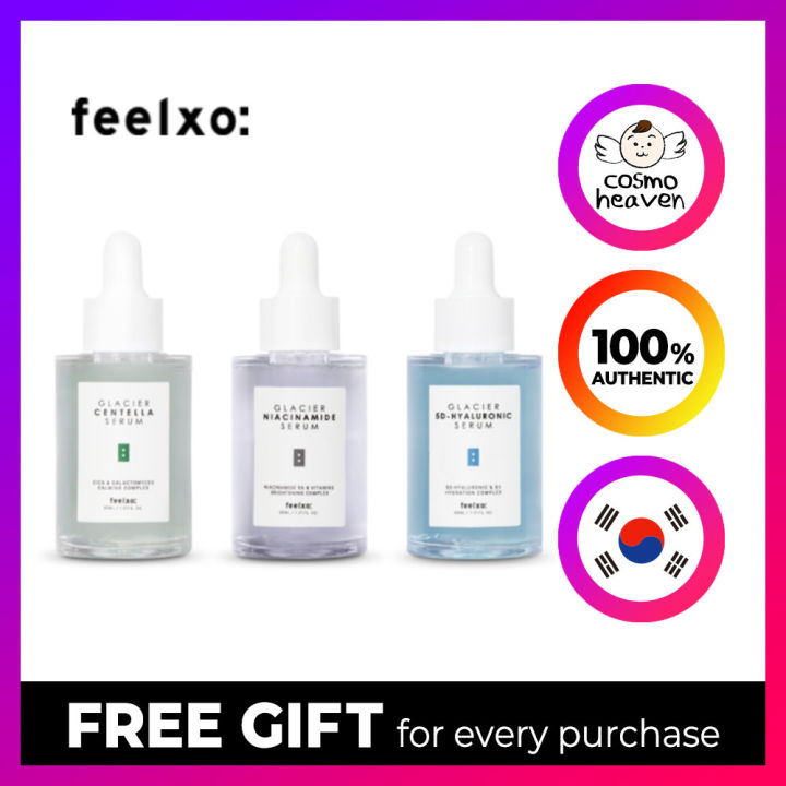 [Feelxo] GLACIER Centella Serum / Niacinamide Serum / 5D Hyaluronic ...