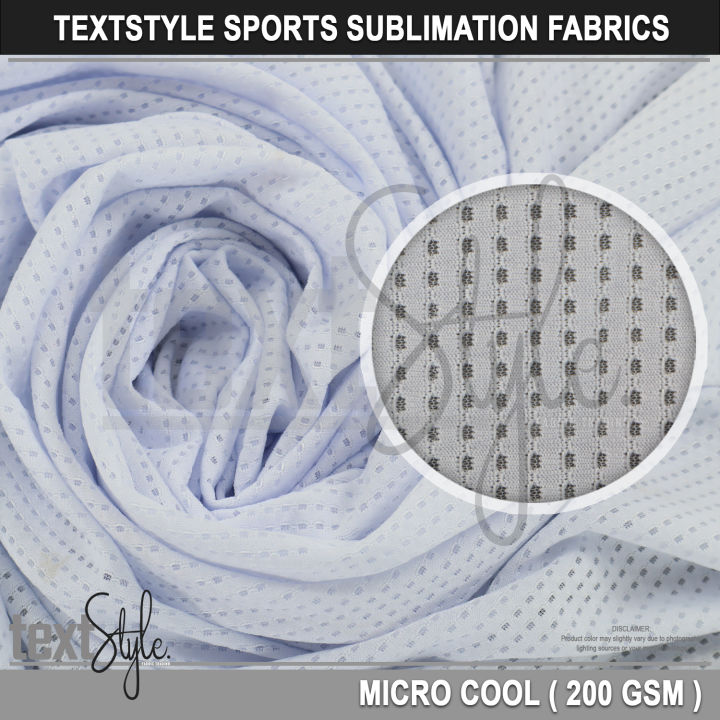 TextStyle MICRO COOL Sports Sublimation Textile Fabric 200gsm - Per ...