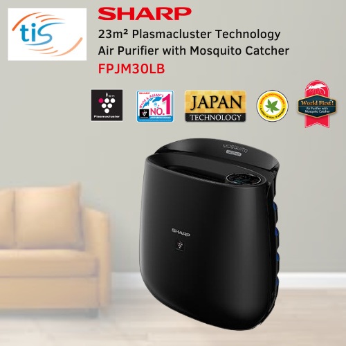 SHP-FPJM30LB | Sharp 23m² Plasmacluster Technology Air Purifier with ...