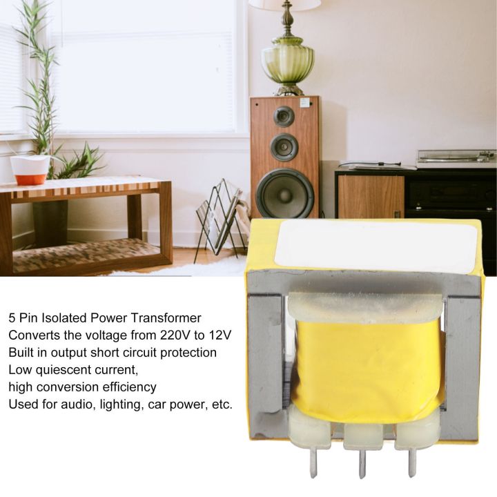 Power Transformer Multifunctional 5 Pin Voltage Converter 2W 220V To ...