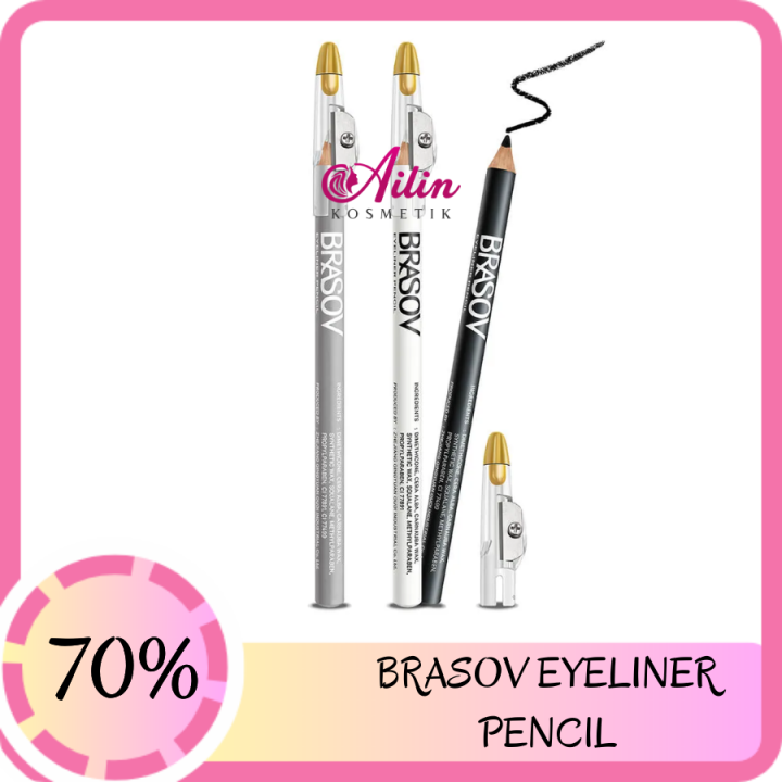 BRASOV EYELINER PENCIL | EYELINER PENCIL WATERPROOF | Lazada Indonesia