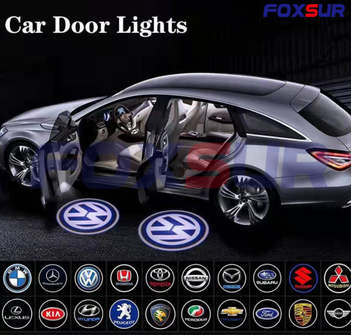FOXSUR Universal Led Car Door Welcome Laser Projector Ghost Shadow ...