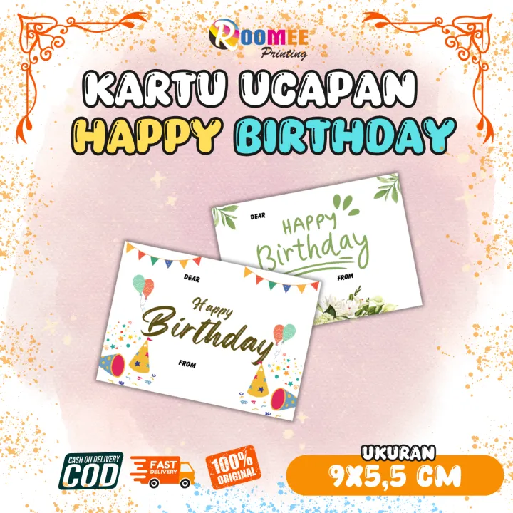KARTU UCAPAN SELAMAT ULANG TAHUN / BIRTHDAY CARD / GREETING CARD ...