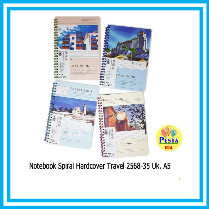 Murah!! (1 Pcs) Notes Spiral Hard cover A5, notebook spiral, notes ...