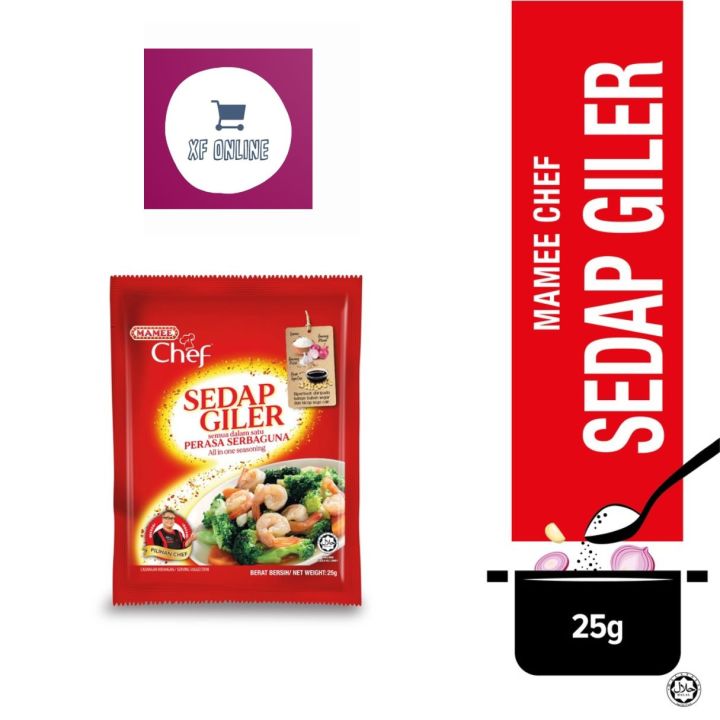 Mamee Chef SEDAP GILER All in 1 Seasoning Individual Sachets 25g ...