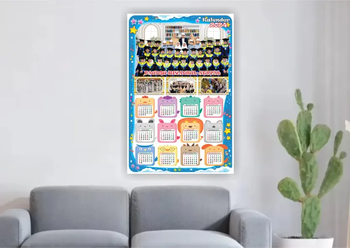 KALENDER 2026 PAUD/TK/SD/MI CUSTOM BEBAS DESAIN (beli banyak bisa nego ...