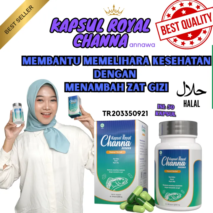 KAPSUL ROYAL CHANNA Kapsul untuk Kesehatan Tubuh dan Menambah Zat Gizi ...