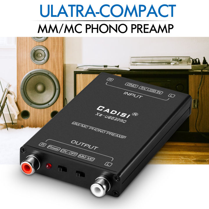 Nobsound T1 MM Phono Turntable Preamp Mini Audio Stereo Phonograph Pre ...