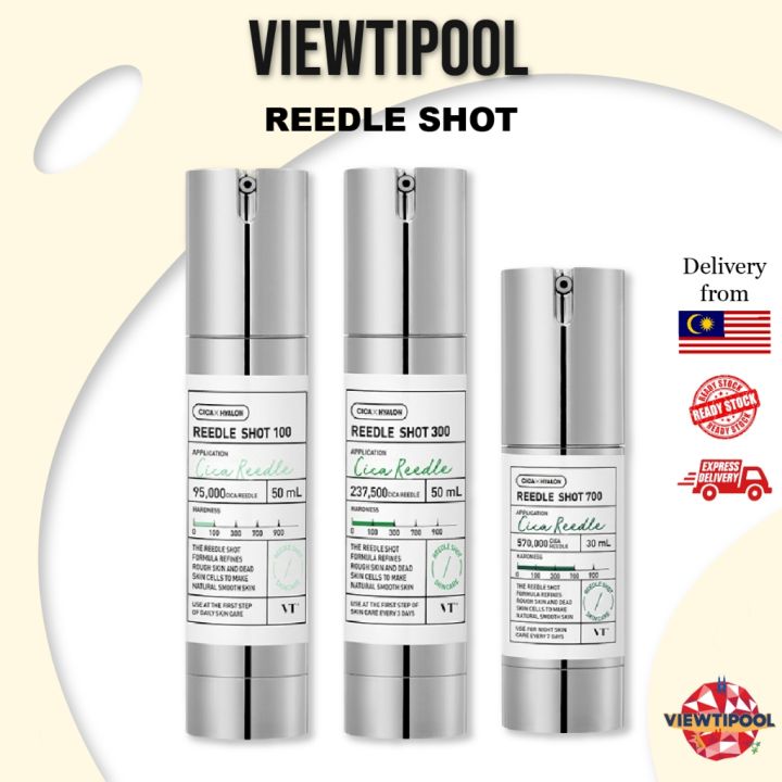 VT REEDLE SHOT 100 / 300 / 700 skin starter, skin absorption improvement | Lazada