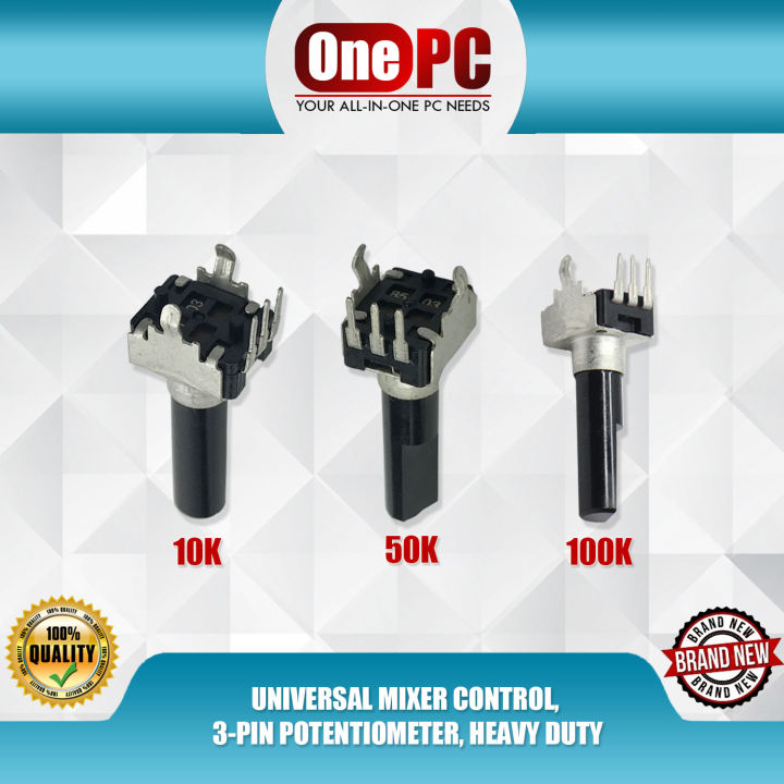 UNIVERSAL MIXER CONTROL, 3-PIN POTENTIOMETER, HEAVY DUTY | Lazada PH