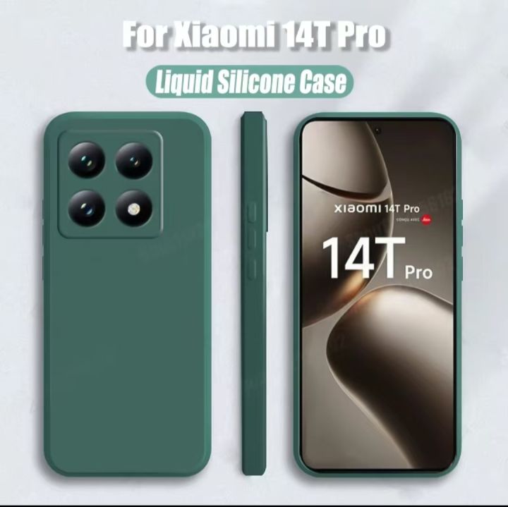 เคส TPU ข้างในเป็นกำมะหยี่ Xiaomi Mi14T Pro เคส พลาสเทล สีพื้น Mi14T ...