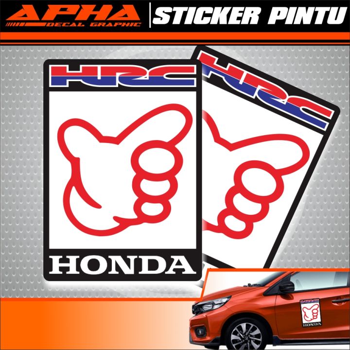 stiker racing pintu mobil HRC honda dan Ralli art Mitsubishi, harga ...
