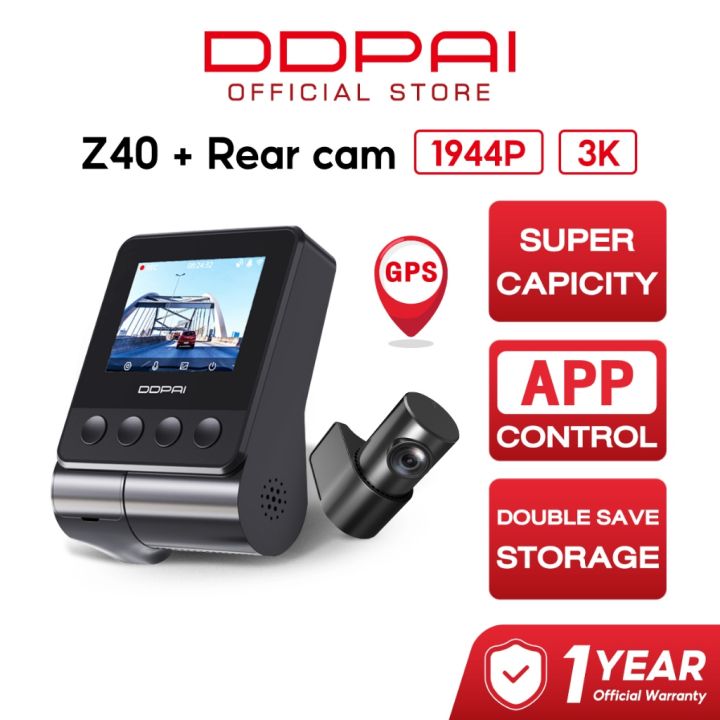 DDPAI Z40 Cam Camera 1944p Car Dashcam 140° 24 Hours Parking Monitor ...