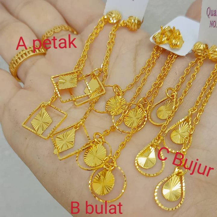 Subang Emas Bangkok Earring GOLD PLATED | Lazada